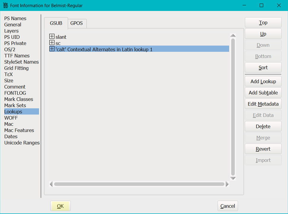 How To Create Contextual Ligature Lookup Tables In Fontforge Font Tutorials