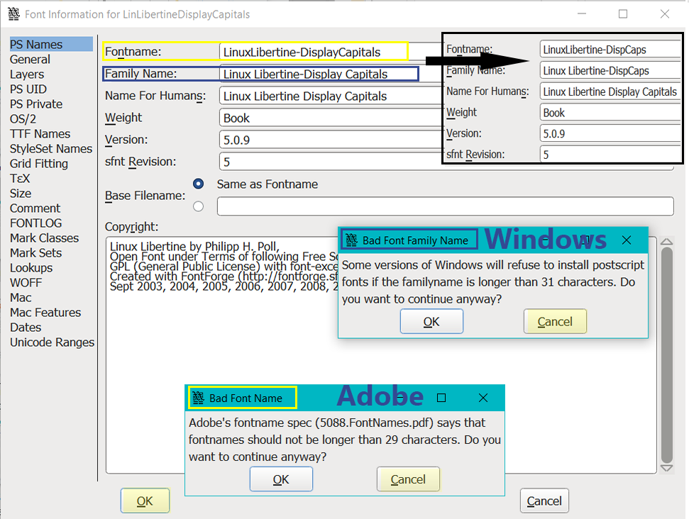  Change Font Name Fontforge Laderkiosk